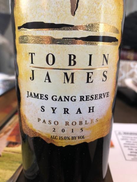 2015 Tobin James Cabernet Sauvignon/Syrah James Gang Reserve, USA ...