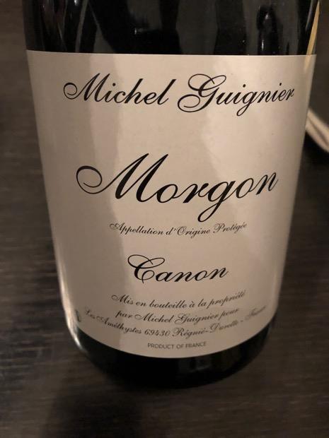 2017 Michel Guignier Morgon Canon, France, Burgundy, Beaujolais, Morgon - CellarTracker