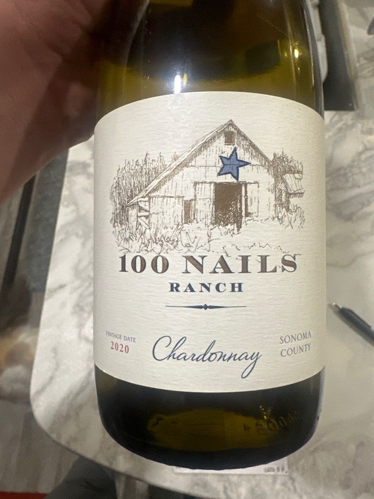 2021 100 Nails Ranch Chardonnay, USA, California, Sonoma County ...