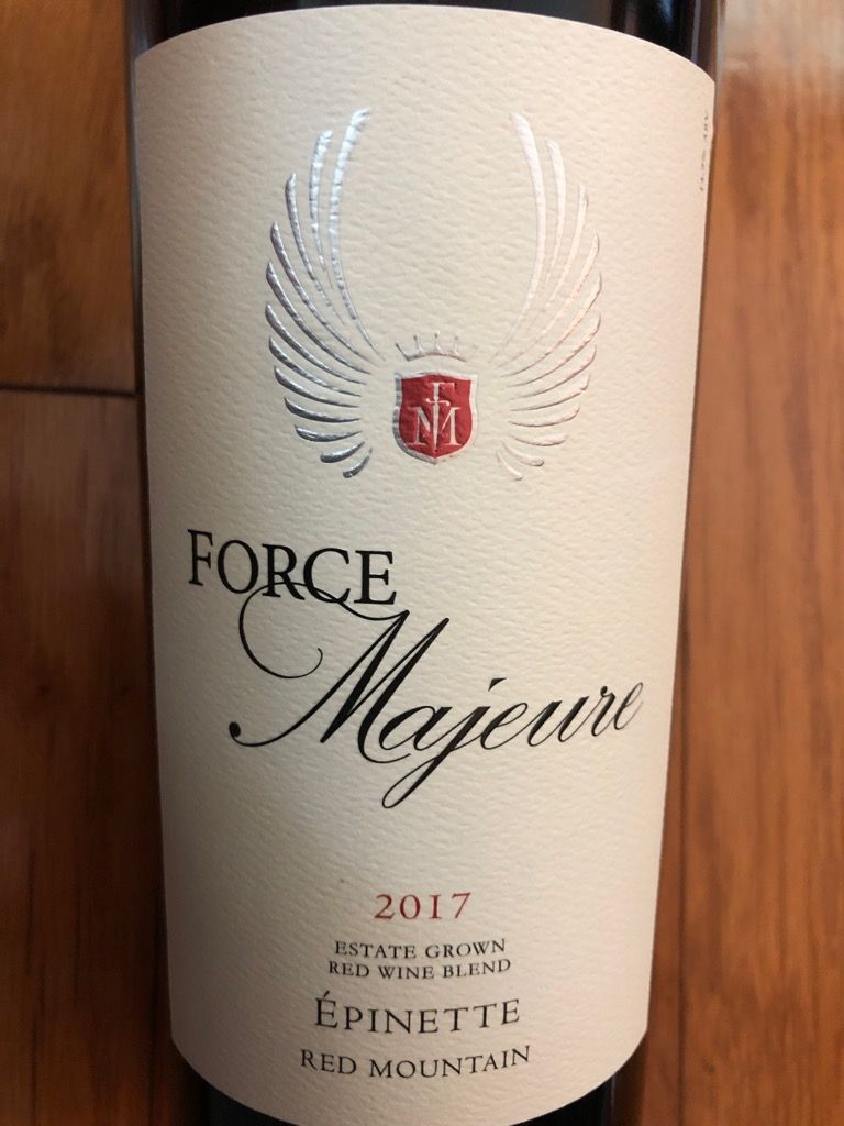 2017 Force Majeure Epinette, USA, Washington, Columbia Valley, Red ...