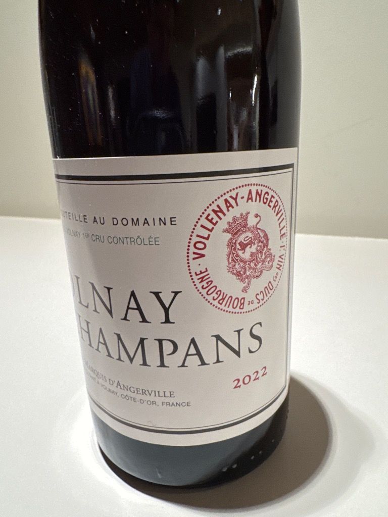 2022 Domaine Marquis d'Angerville Volnay 1er Cru Champans, France ...