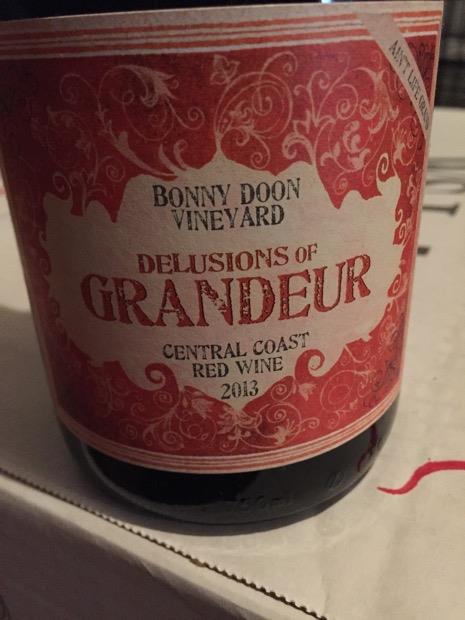 2013 Bonny Doon Vineyard Delusions of Grandeur, USA, California ...