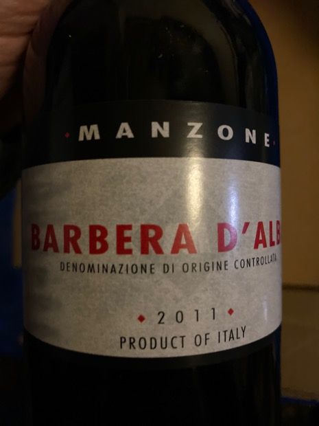 2011 Giovanni Manzone Barbera d'Alba, Italy, Piedmont, Alba, Barbera d ...