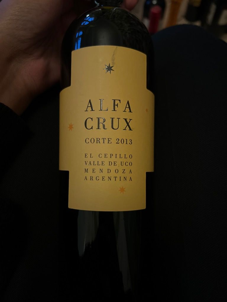 2013 Alfa Crux Corte Uco, Argentina, Mendoza, Valle de Uco - CellarTracker