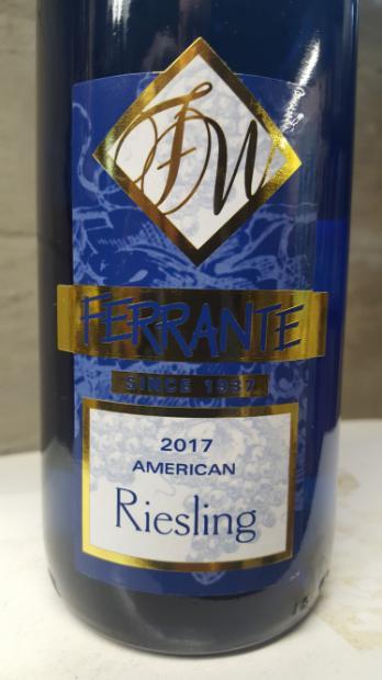 2017 Ferrante Riesling American Riesling, USA, Ohio, Grand River Valley ...
