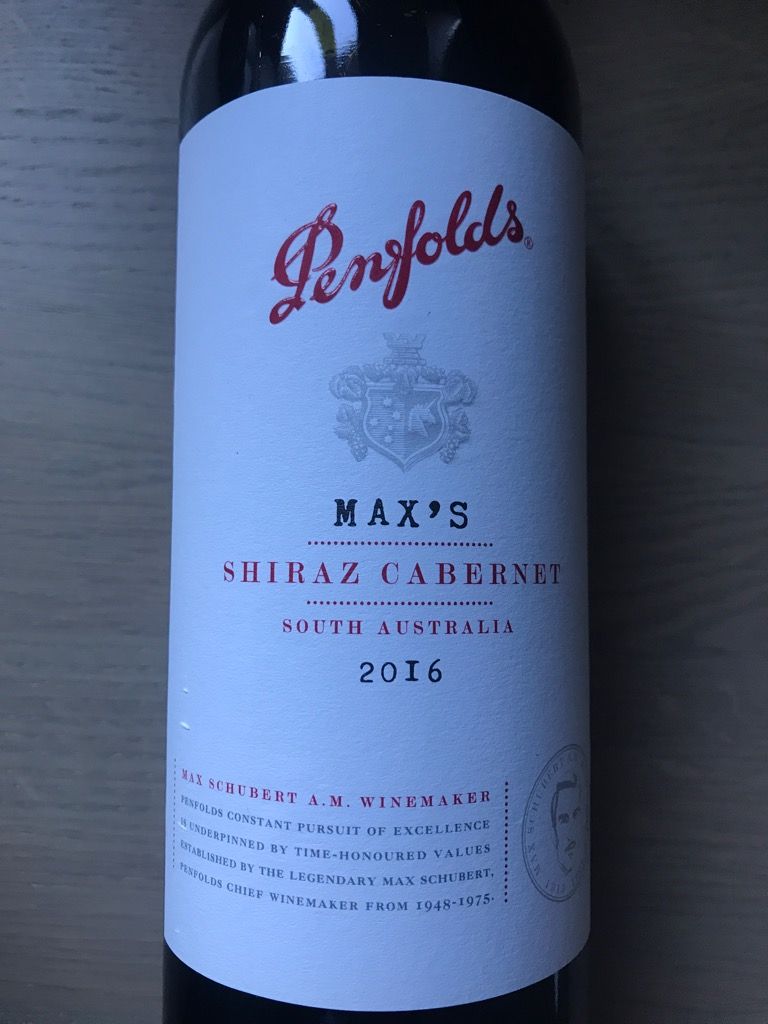 2016 Penfolds The Max Schubert Cabernet Shiraz, Australia, South ...