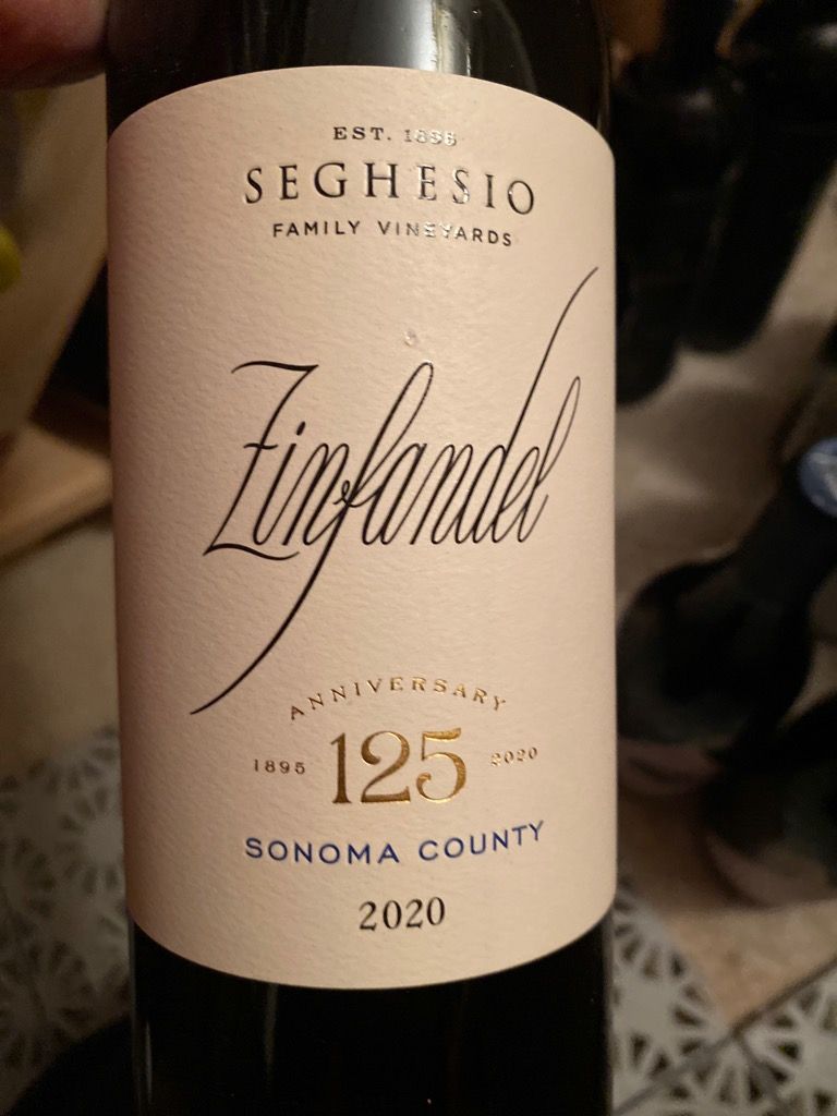 2020 Seghesio Family Vineyards Marian's Reserve, USA, California ...