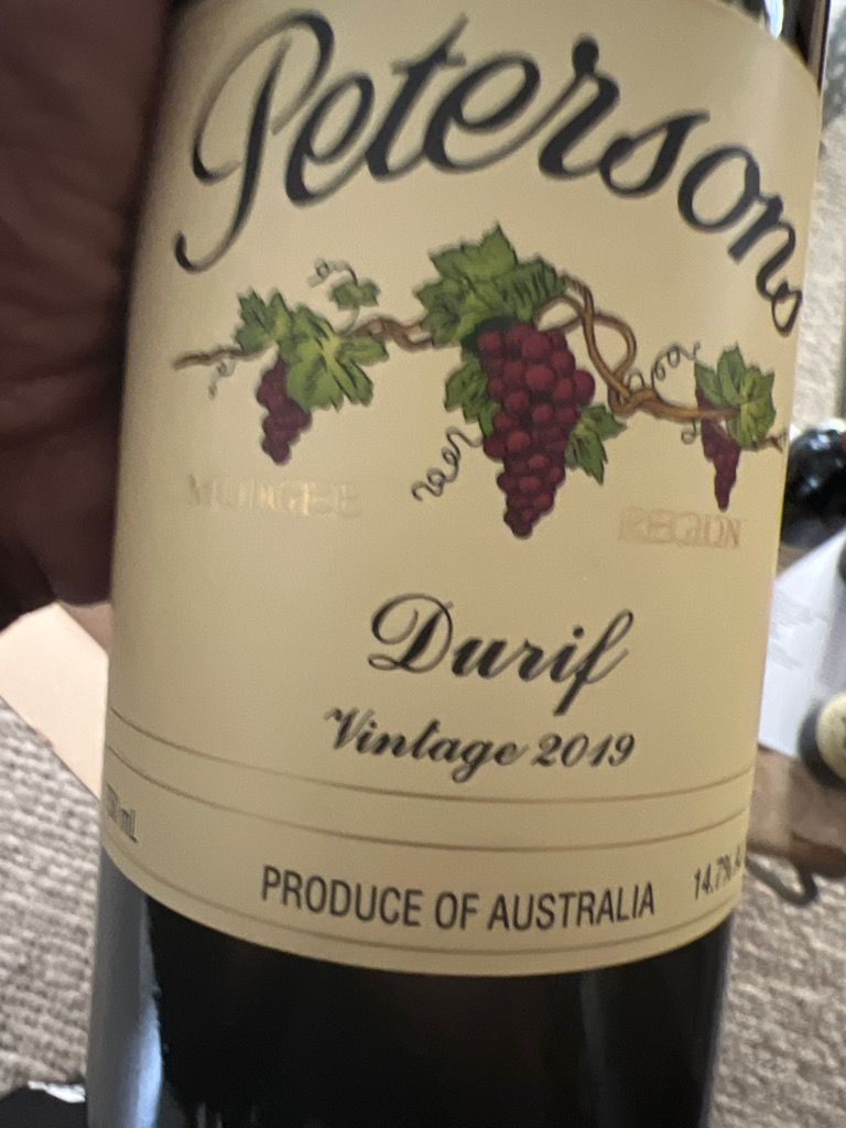 2019 Petersons Durif Mudgee, Australia, New South Wales, Central Ranges ...