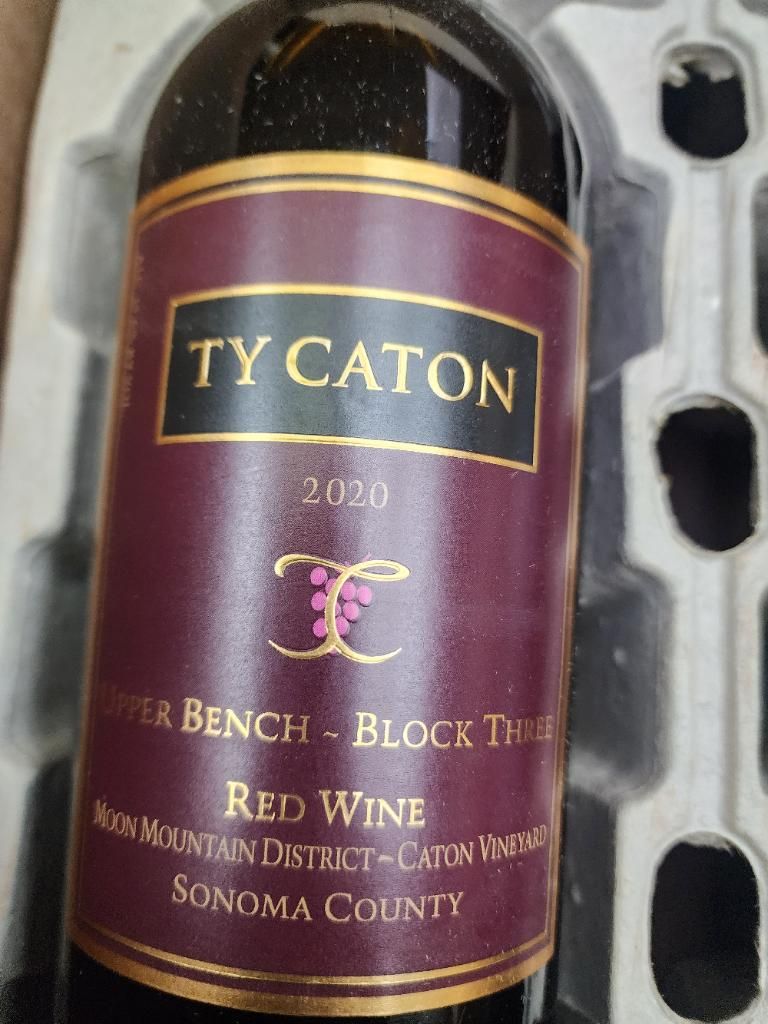 2021 Ty Caton Upper Bench Block Three Caton Vineyard, USA, California ...