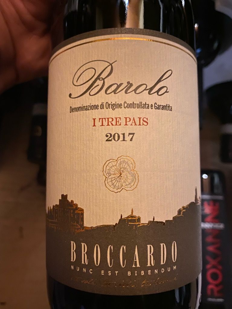 2017 Fratelli Broccardo Barolo I Tre Pais, Italy, Piedmont, Langhe ...