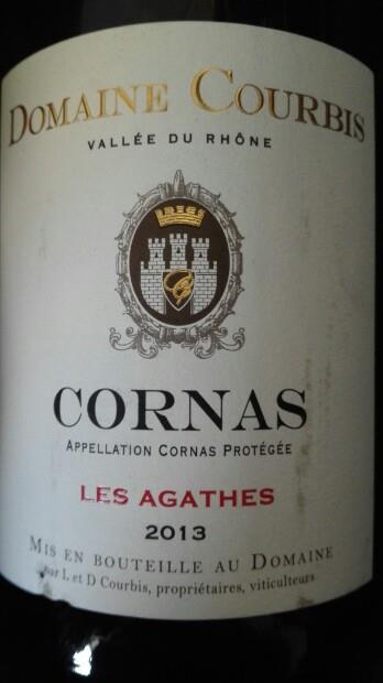 2011 Domaine Courbis Cornas Les Agathes, France, Rhône, Northern Rhône ...