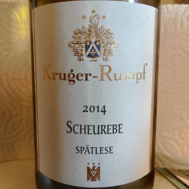 2014 Kruger-Rumpf Scheurebe Spätlese, Germany, Nahe - CellarTracker