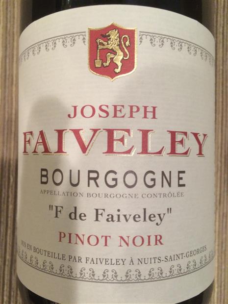 2020 Faiveley Bourgogne F de Faiveley, France, Burgundy, Bourgogne ...