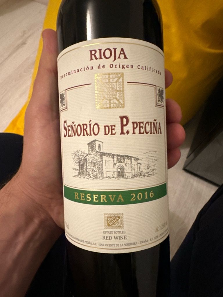 2016 Bodegas Hermanos Peciña Rioja Señorío de P. Peciña Reserva, Spain ...