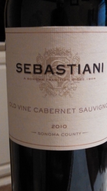 2010 Sebastiani Vineyards & Winery Cabernet Sauvignon Old Vine Sonoma ...