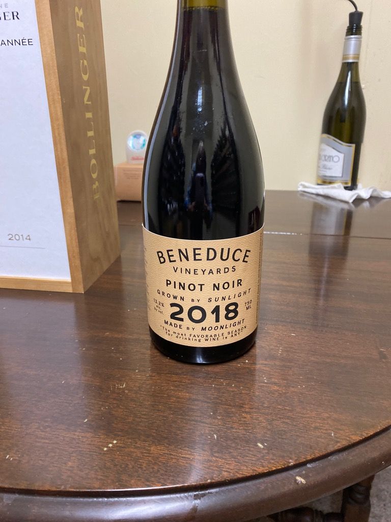 2019 Beneduce Vineyards Pinot Noir, USA, New Jersey - CellarTracker