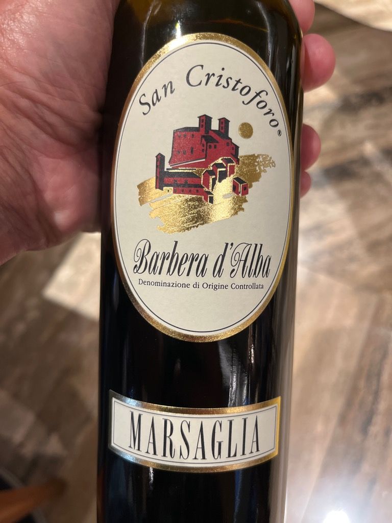 2020 Emilio Marsaglia Barbera d'Alba San Cristoforo, Italy, Piedmont ...