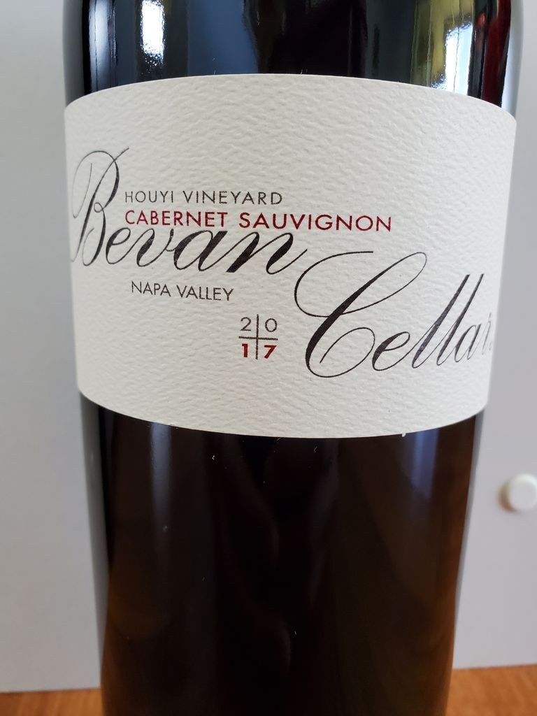 2017 Bevan Cellars Cabernet Sauvignon Houyi Vineyard, USA, California ...