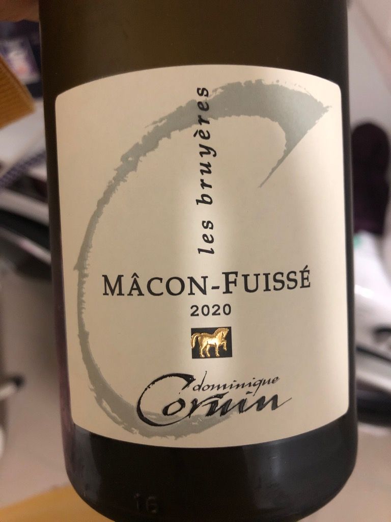 2020 Dominique Cornin Mâcon-Fuissé Les Bruyères, France, Burgundy ...