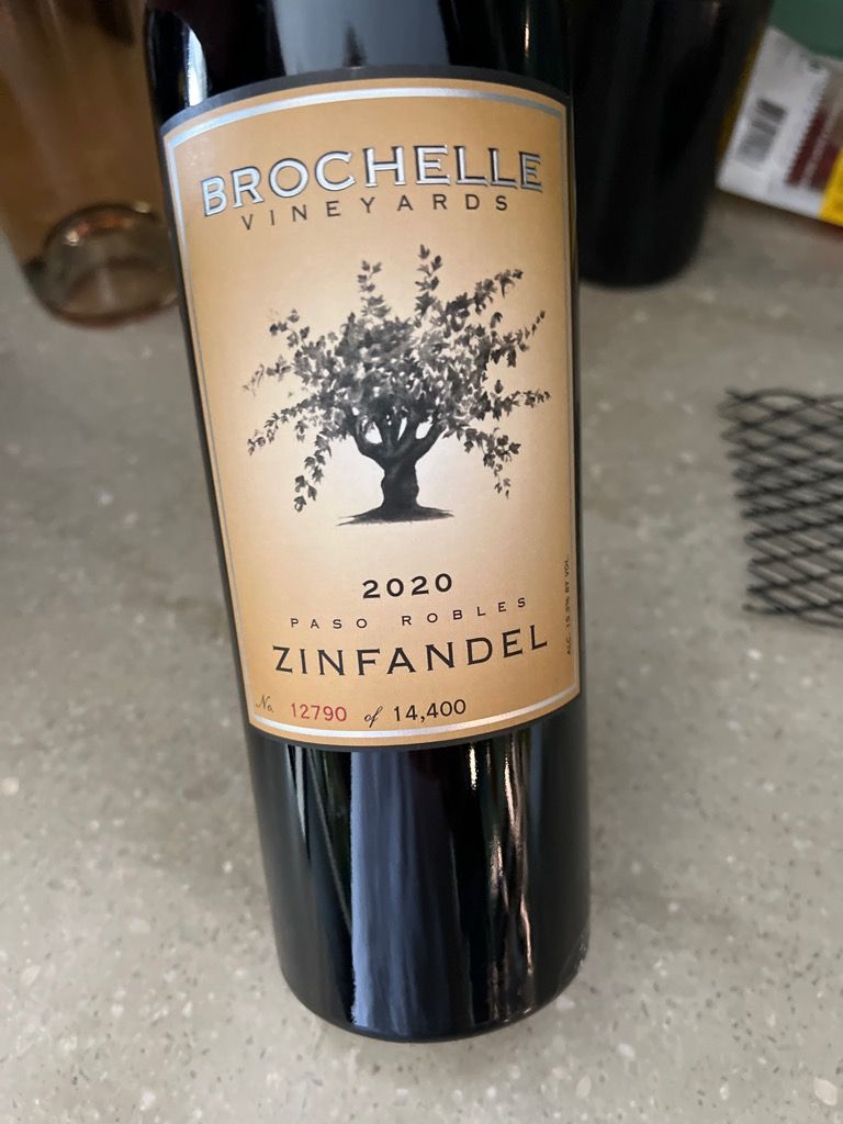 2020 Brochelle Vineyards Zinfandel, USA, California, Central Coast ...