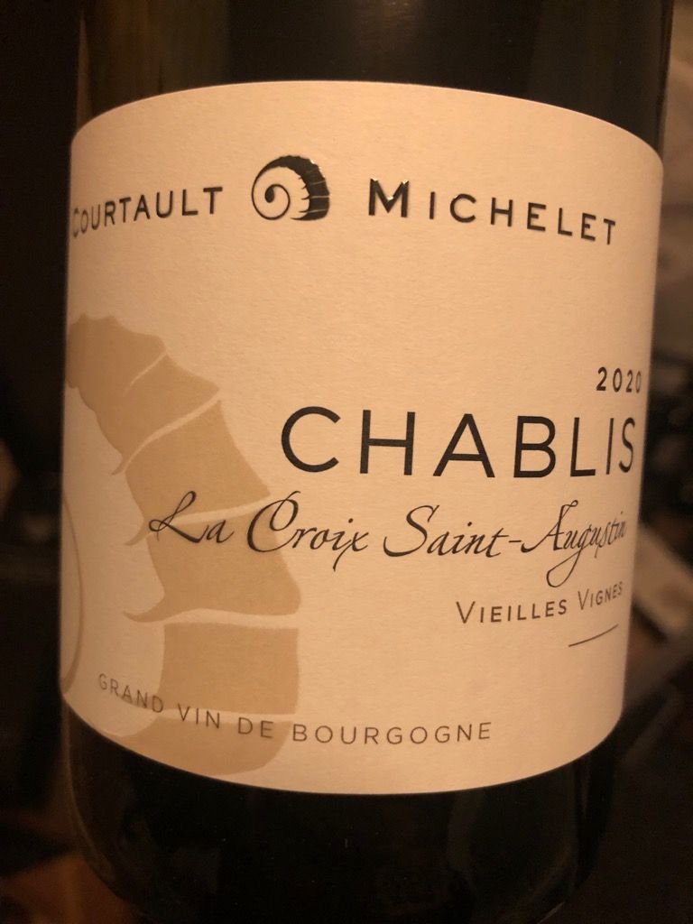 2019 Domaine Courtault Michelet Chablis La Croix St-Augustin Vieilles ...