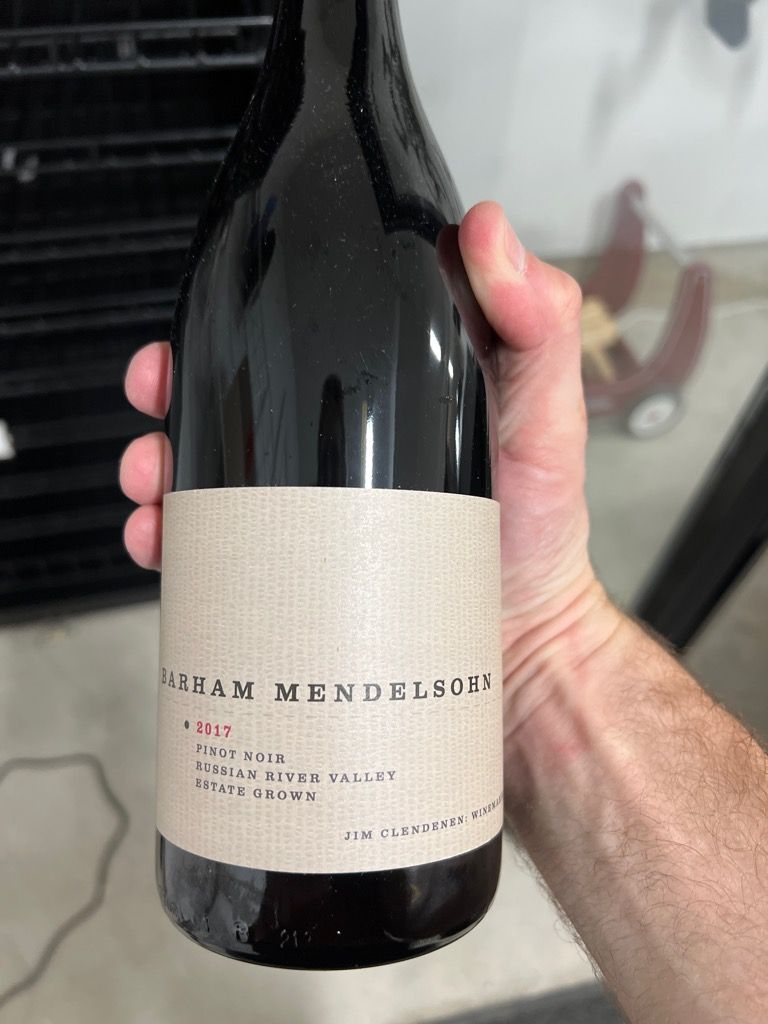 2017 Barham Mendelsohn Pinot Noir Russian River Valley, USA, California ...