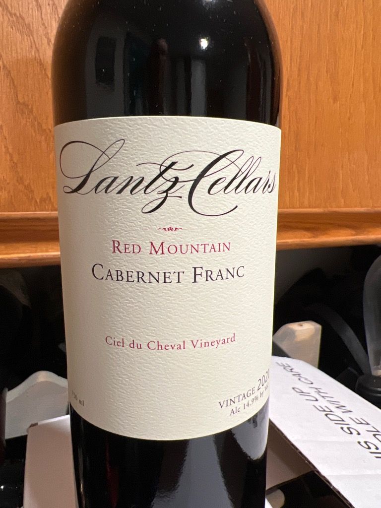 2015 Lantz Cellars Cabernet Franc Ciel du Cheval Vineyard, USA ...
