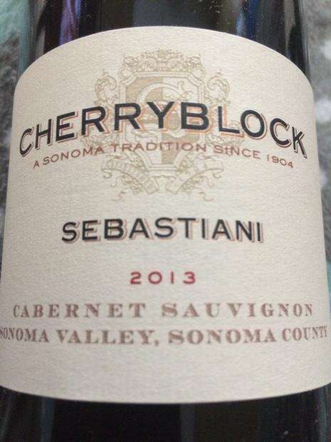 2013 Sebastiani Vineyards & Winery Cabernet Sauvignon Cherryblock ...