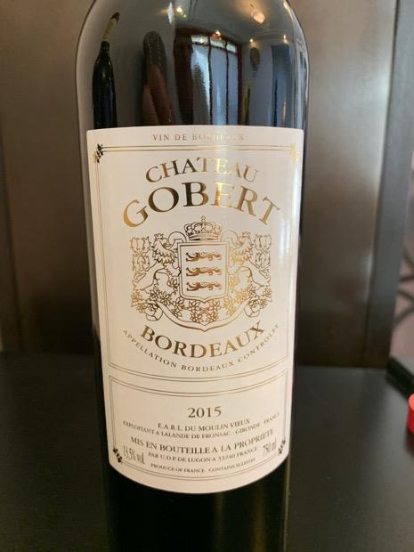 2015 Château Gobert, France, Bordeaux - CellarTracker