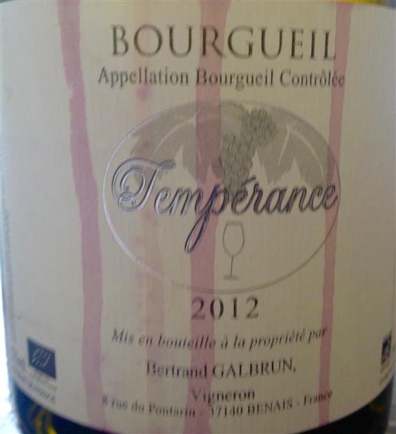 2006 Bertrand Galbrun Bourgueil, France, Loire Valley, Touraine ...