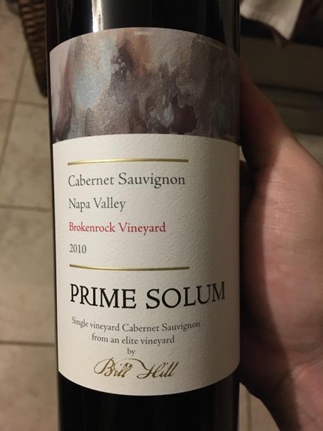 2010 Prime Solum Cabernet Sauvignon Brokenrock Vineyard, USA ...