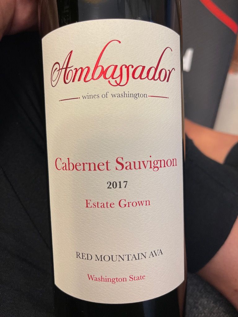 2017 Ambassador Wines Cabernet Sauvignon Estate, USA, Washington ...