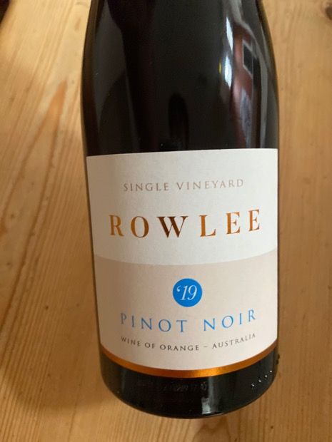 2019 Rowlee Wines Pinot Noir Single Vineyard, Australia, New South ...