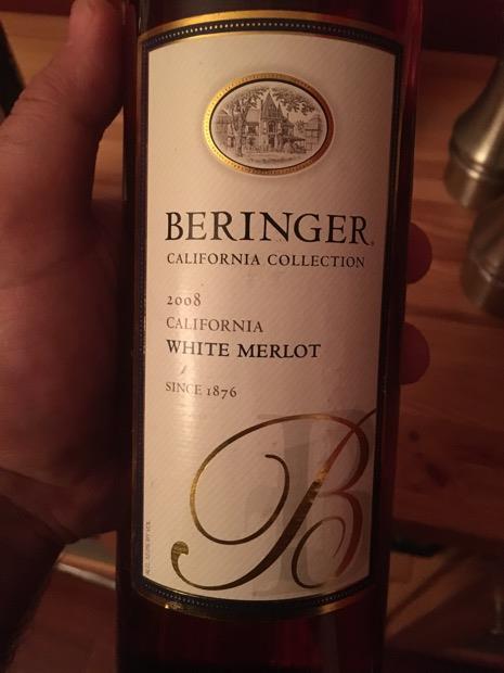 2008 Beringer Vineyards White Merlot, USA, California - CellarTracker