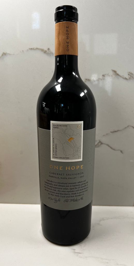 2017 One Hope Cabernet Sauvignon Oakville, USA, California, Napa Valley ...