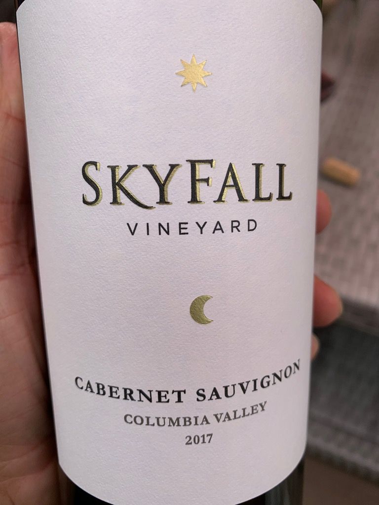 2017 Skyfall Vineyard Cabernet Sauvignon, USA, Washington, Columbia ...