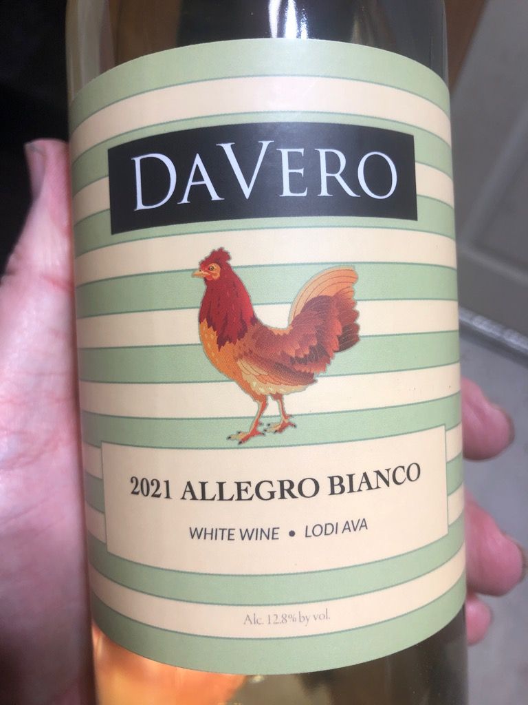 2021 DaVero Allegro Bianco, USA, California, Central Valley, Lodi ...