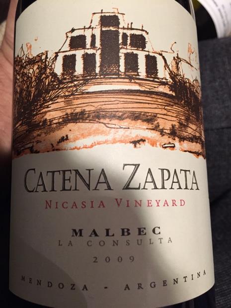 2009 Bodega Catena Zapata Red Blend Nicasia Vineyard, Argentina ...