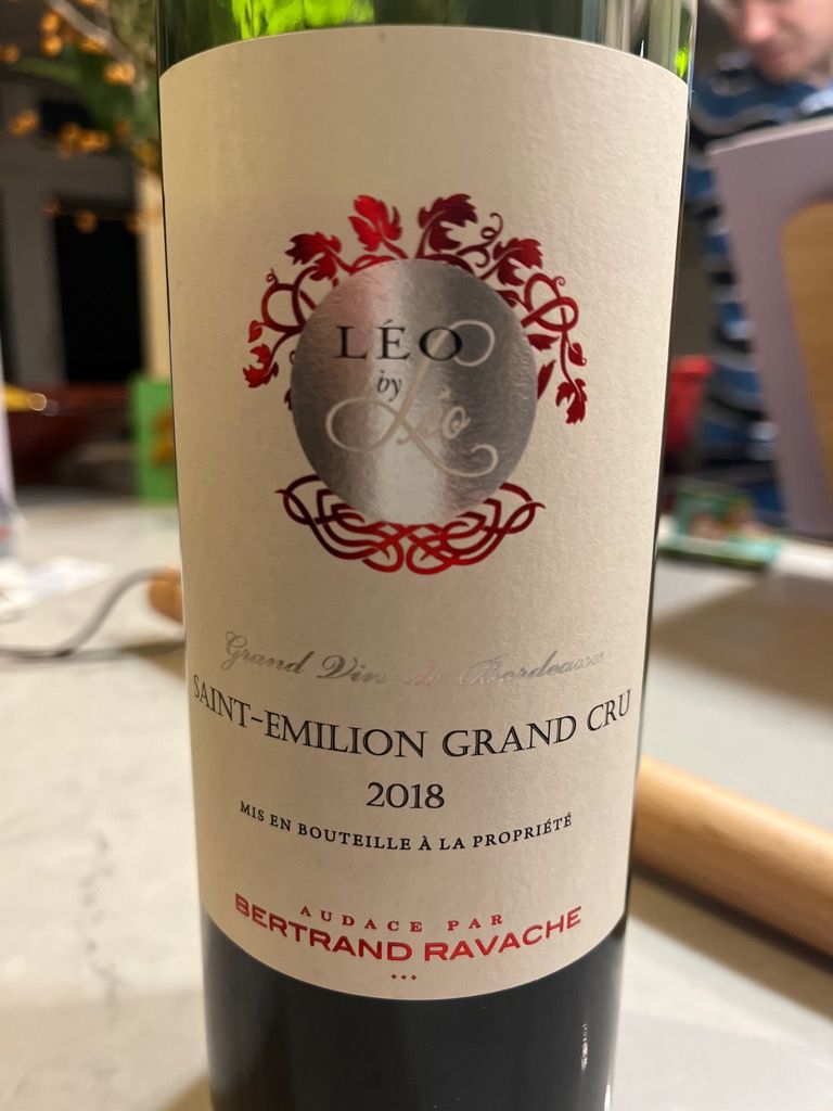 2020 Bertrand Ravache St. Émilion Grand Cru Leo By Leo, France ...