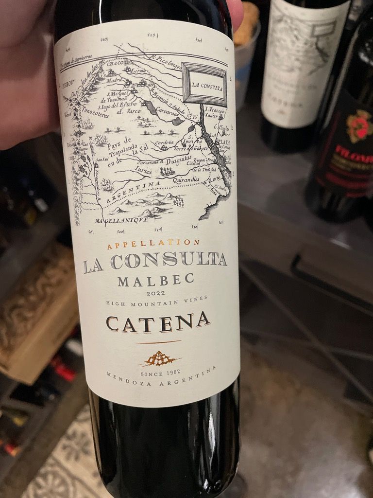 2022 Bodega Catena Zapata Malbec La Consulta, Argentina, Mendoza, Valle ...