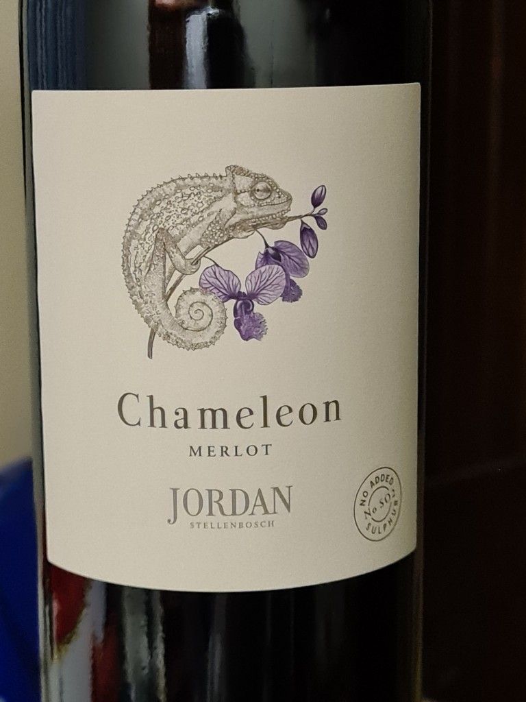 2019 Jordan Winery (Jardin) Merlot Chameleon no added sulphur, South ...