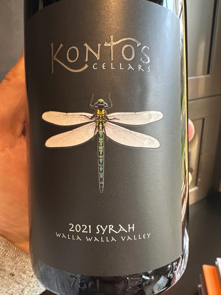 2021 Kontos Cellars Syrah Walla Walla Valley, USA, Washington, Columbia ...