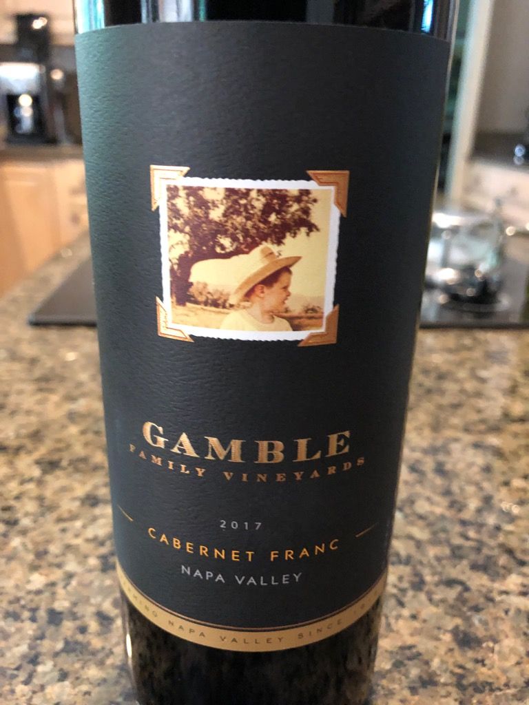 2017 Gamble Family Vineyards Cabernet Franc St. Helena, USA, California ...