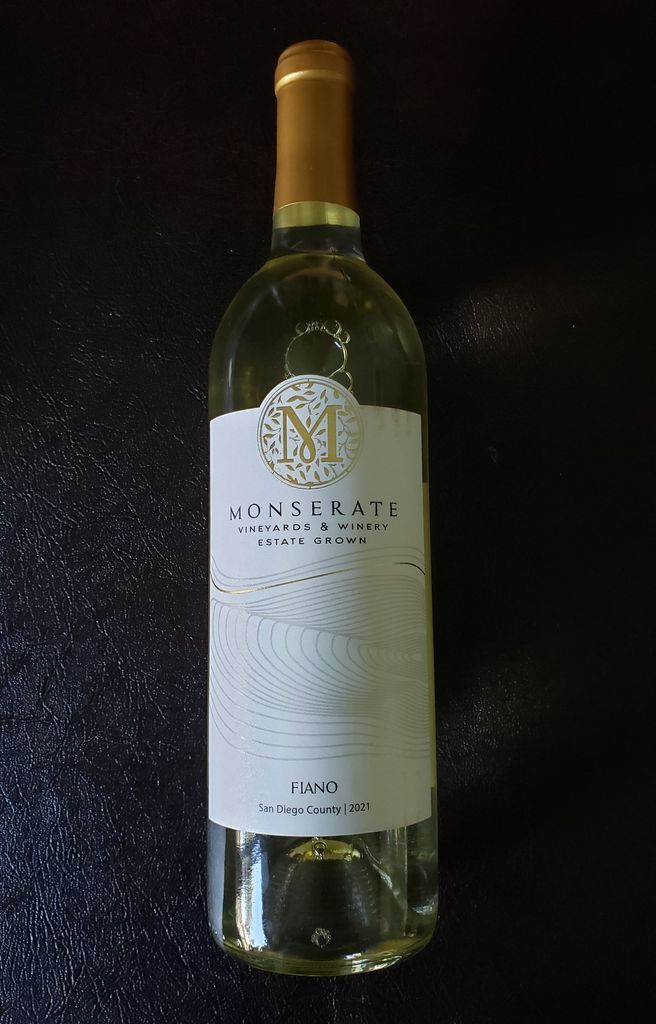 2021 Monserate Vineyards & Winery Fiano, USA, California, South Coast ...