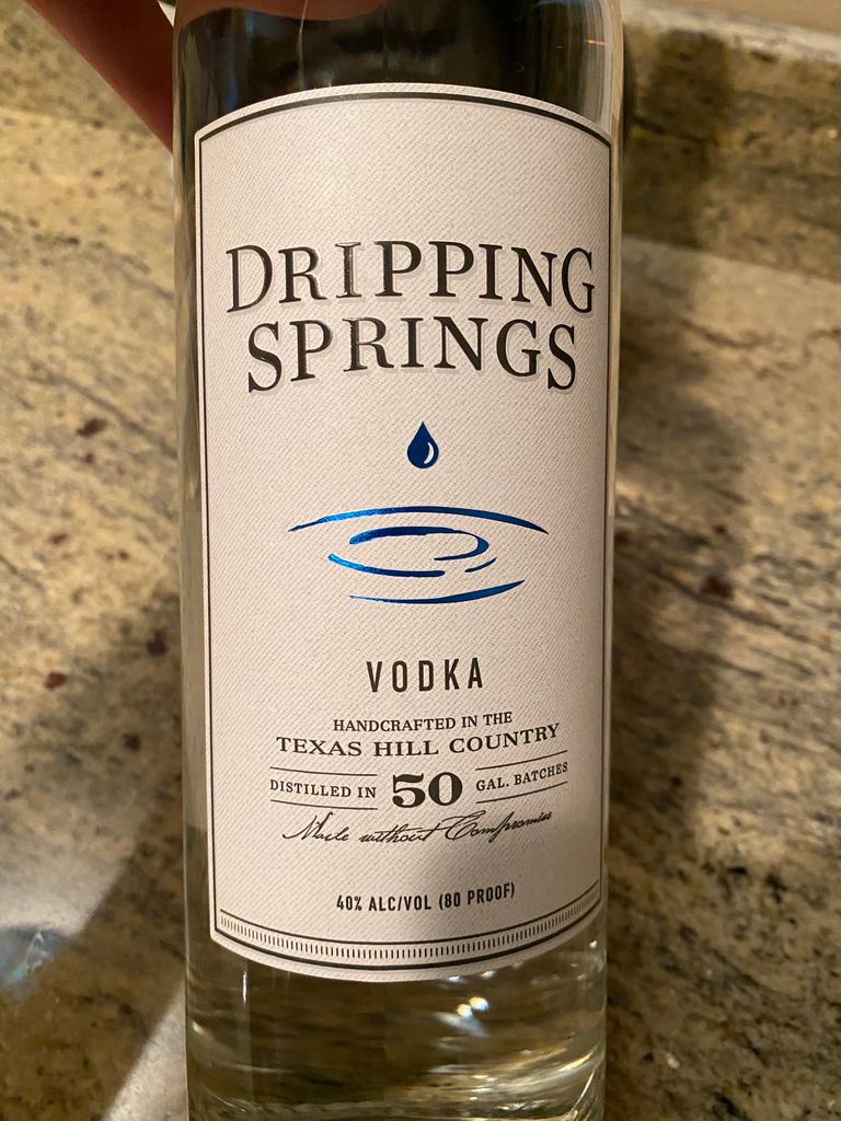 NV Dripping Springs Vodka, USA, Texas, Texas Hill Country - CellarTracker