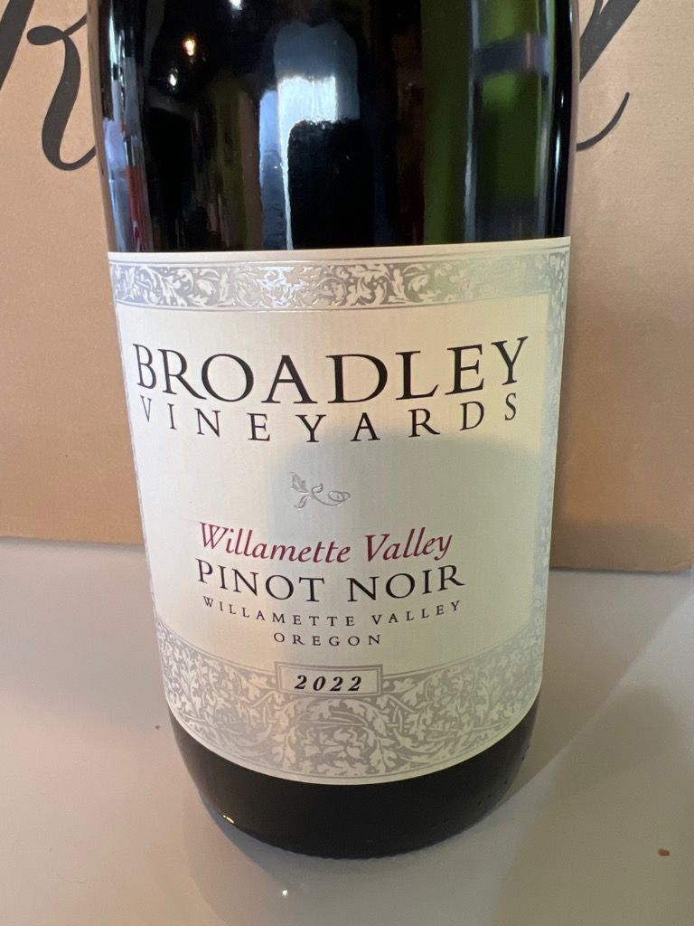 2022 Broadley Vineyards Pinot Noir Temperance Hill, USA, Oregon ...