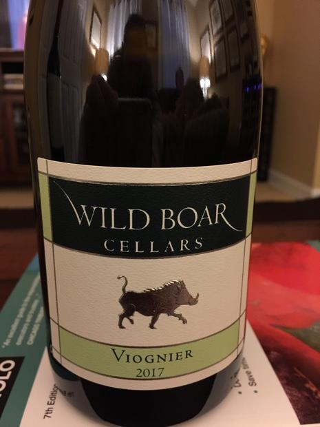 2017 Wild Boar Cellars Viognier, USA, Virginia, Northern Virginia ...