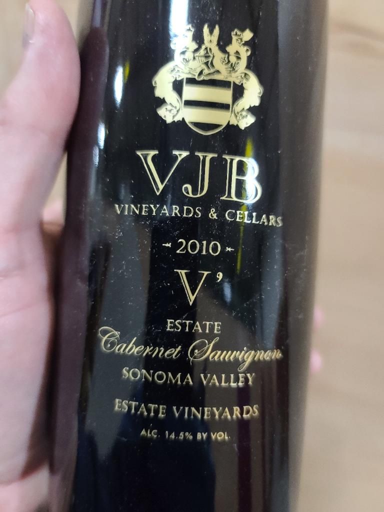 2010 VJB Cabernet Sauvignon V Reserve, USA, California, Sonoma County ...