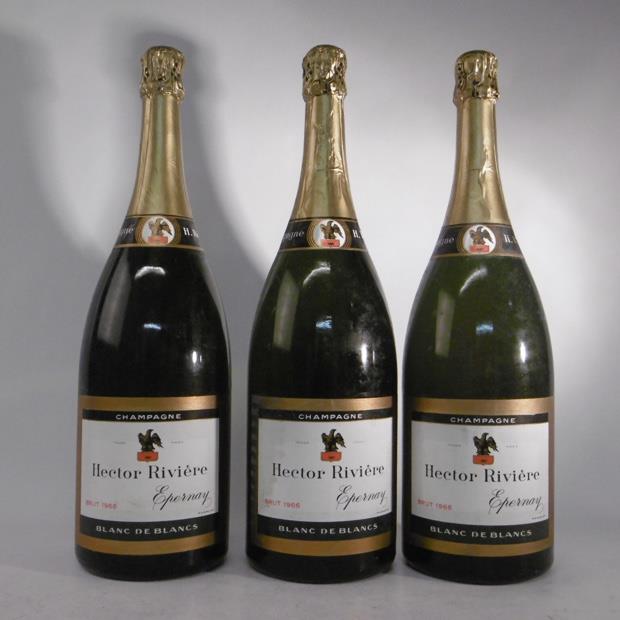 1966 Hector Riviere Champagne Blanc de Blancs Brut, France, Champagne ...