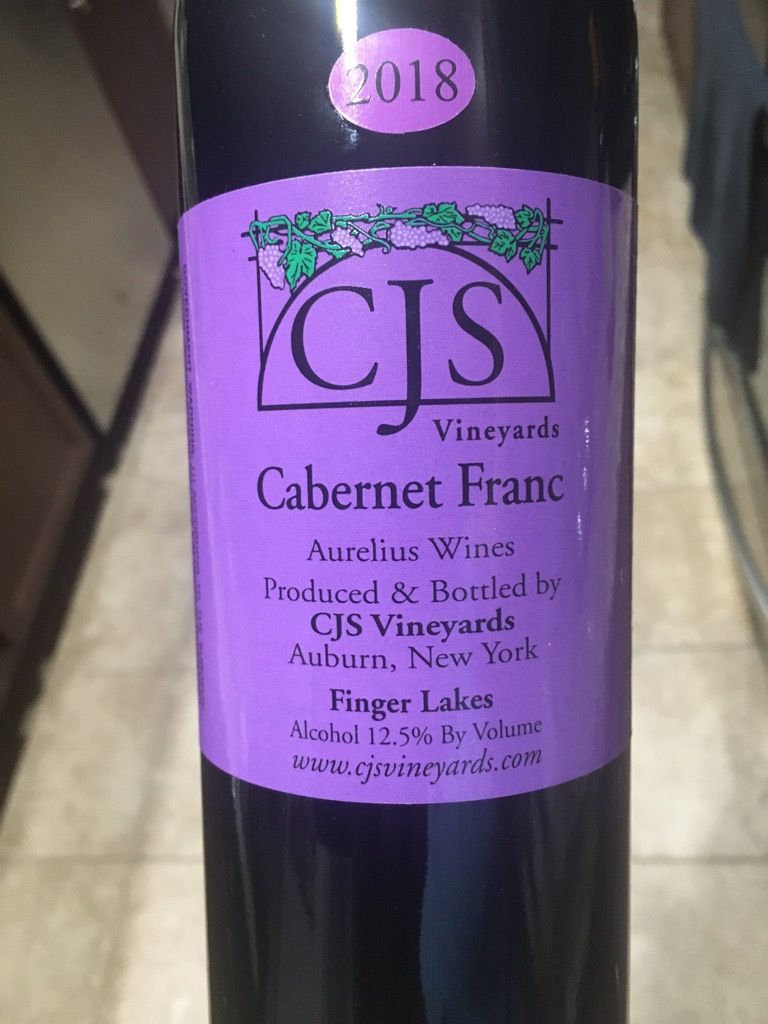 2019 CJS Vineyards Pinot Noir, USA, New York, Finger Lakes - CellarTracker